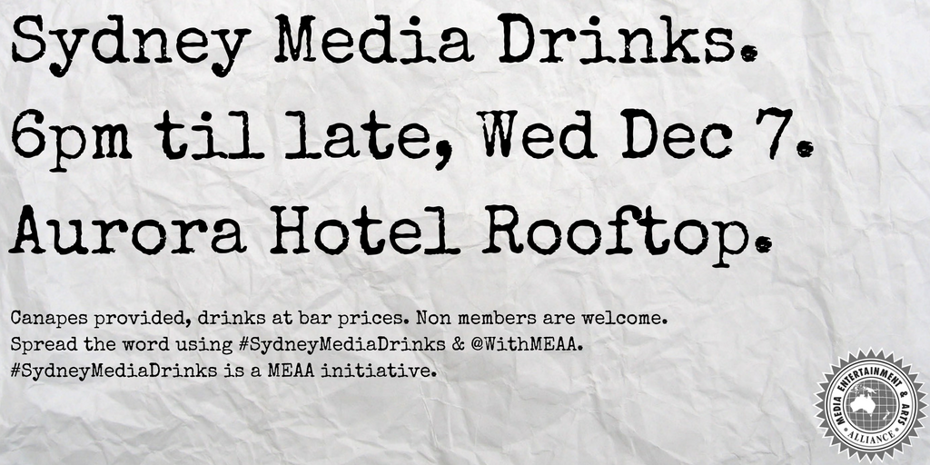 Sydney Media Drinks - MEAA