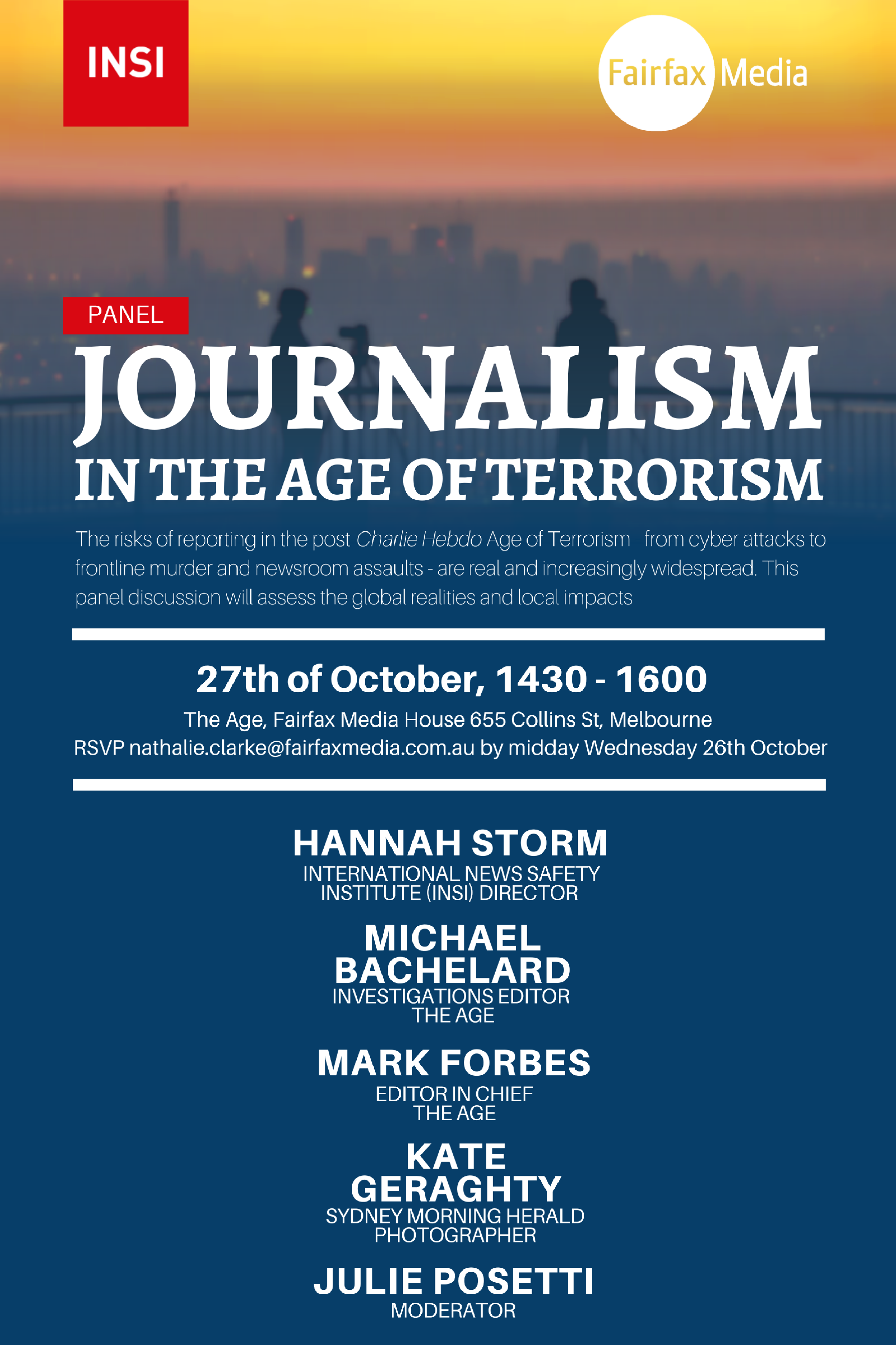 MEAA Journalism in the Age of Terrorism - Melbourne - MEAA