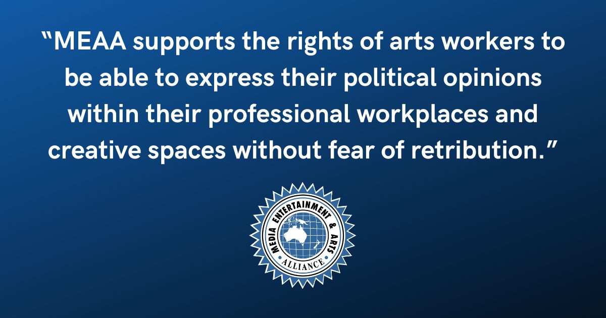 MEAA MEAA statement on freedom of political opinion in relation to the ...